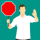 What is the French Word for "stop"?